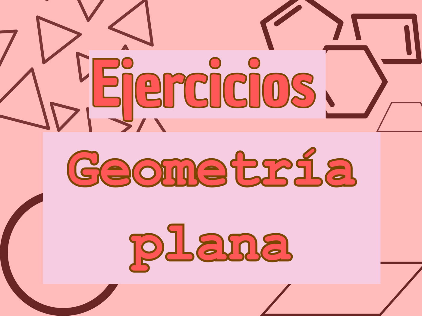 Formas De Geometría Plana