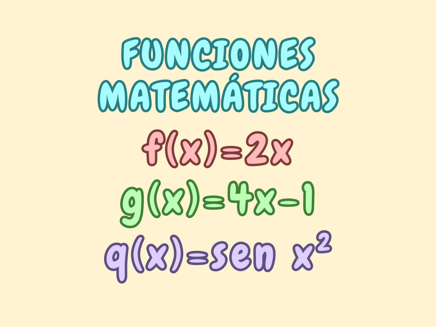 Funciones matemáticas: qué son, tipos y ejemplos - Enciclopedia ...