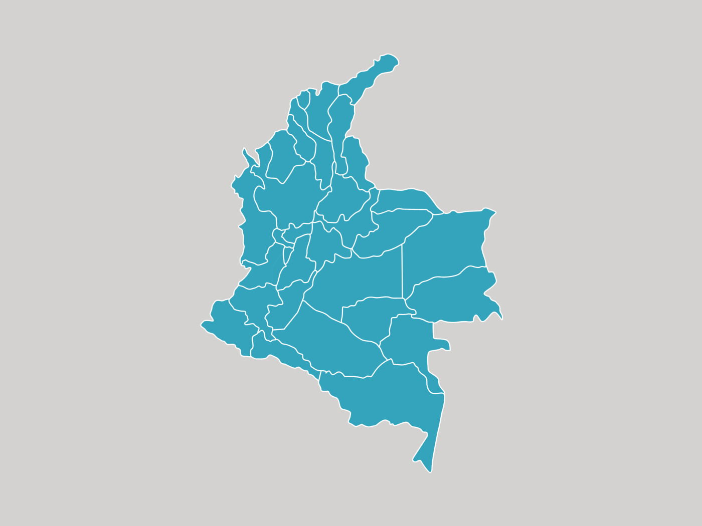 Mapa de Colombia: departamentos y capitales - Enciclopedia Significados