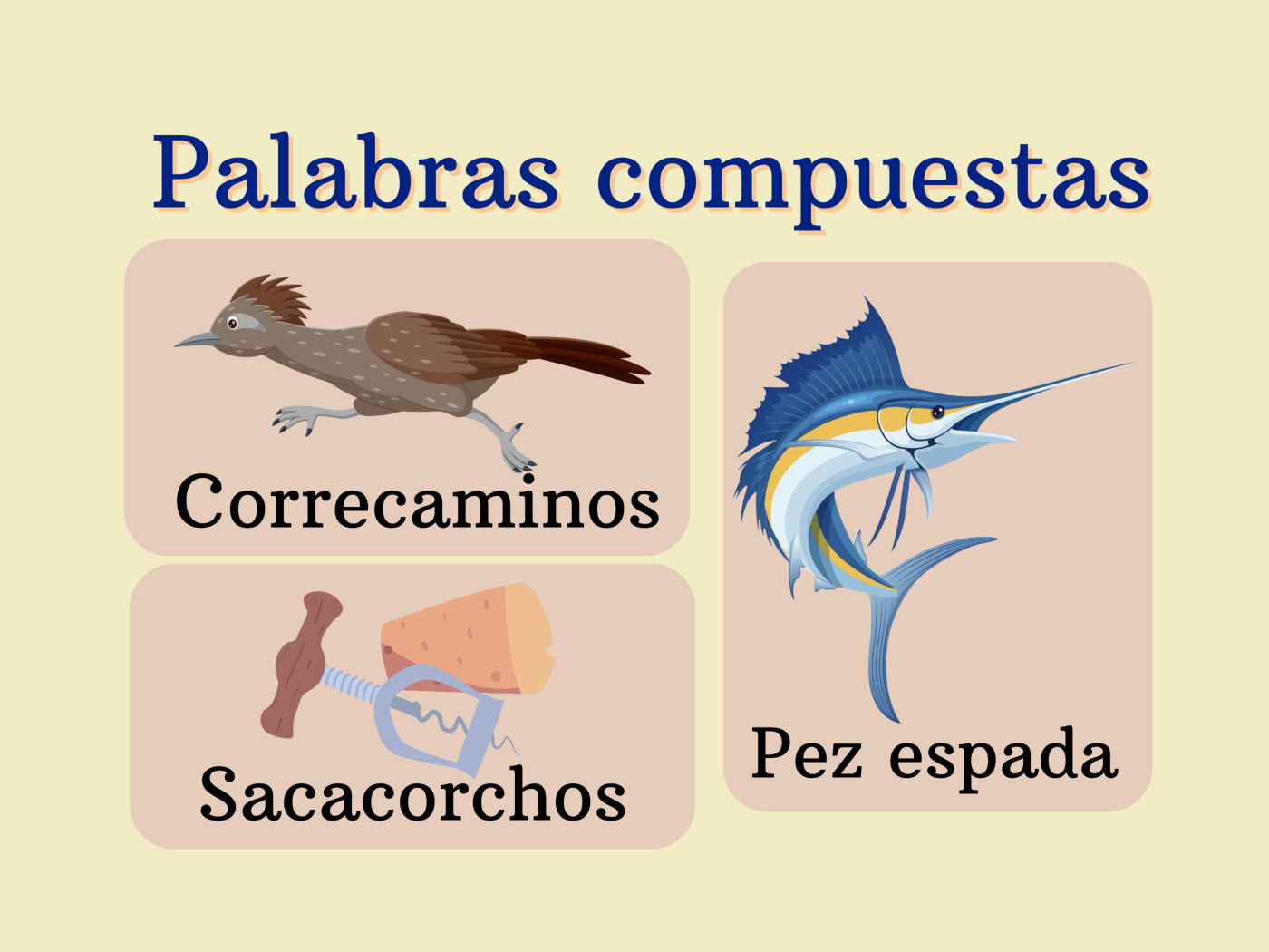 10 Ejemplos De Palabras Compuestas Con Su Significado Trabajamos Las