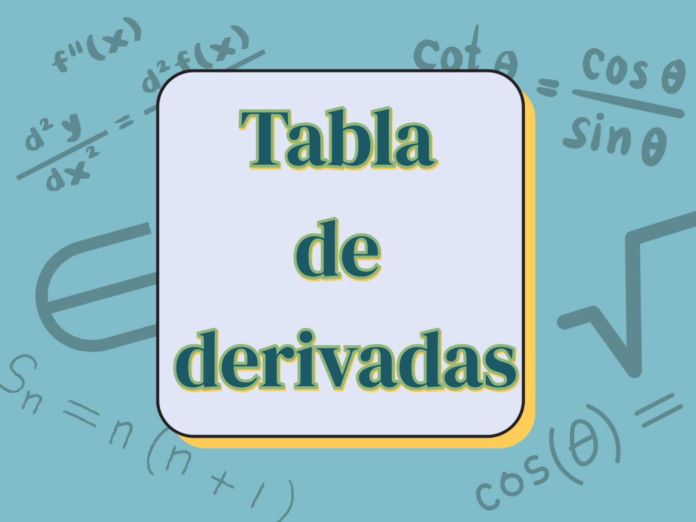 Tabla de derivadas con formulario y ejemplos - Enciclopedia Significados